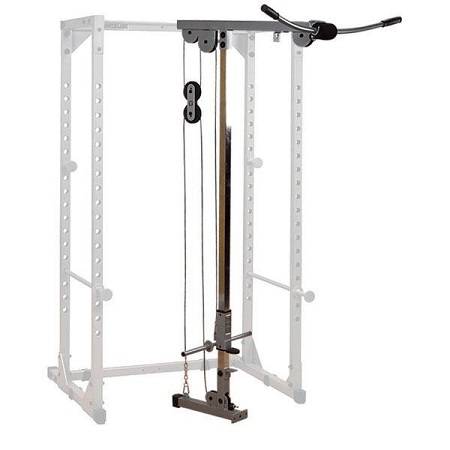 Body Solid PowerLine Lat Attachment Pulley Power Rack PLA200X, HOME ...