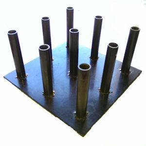 Vertical Bar Holder Stand Storage Rack Holds 9 Standard 1in Bars, HOME ...